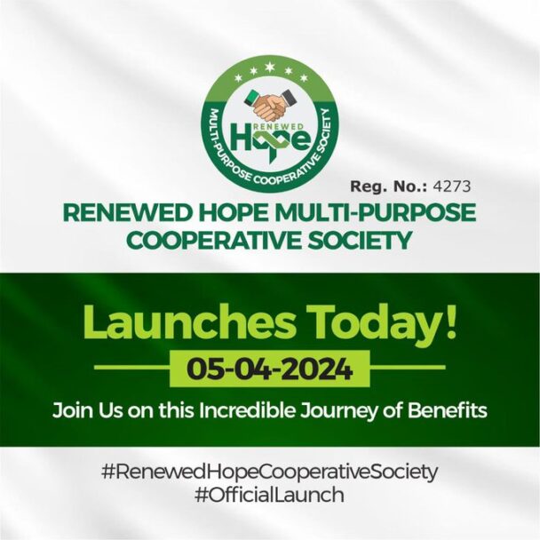 Launch of the Renewed Hope Cooperative Society | Nigeria Real Estate Blog