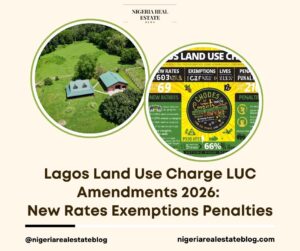 Lagos Land Use Charge: 2026 New Rates Guide | NREB